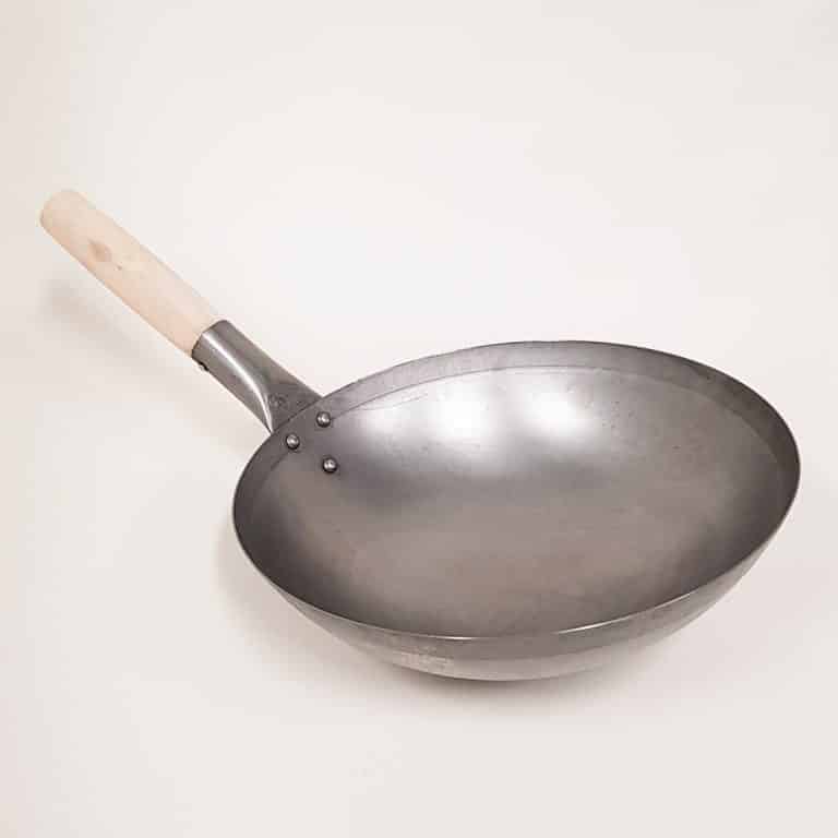 KH Wood Handle Wok 350mm | YAMZAR Commercial Hospitality Supplies