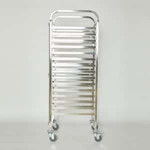 Bakers Trolley Stainless Steel 15 Tier - Holds 600 x 400mm Trays