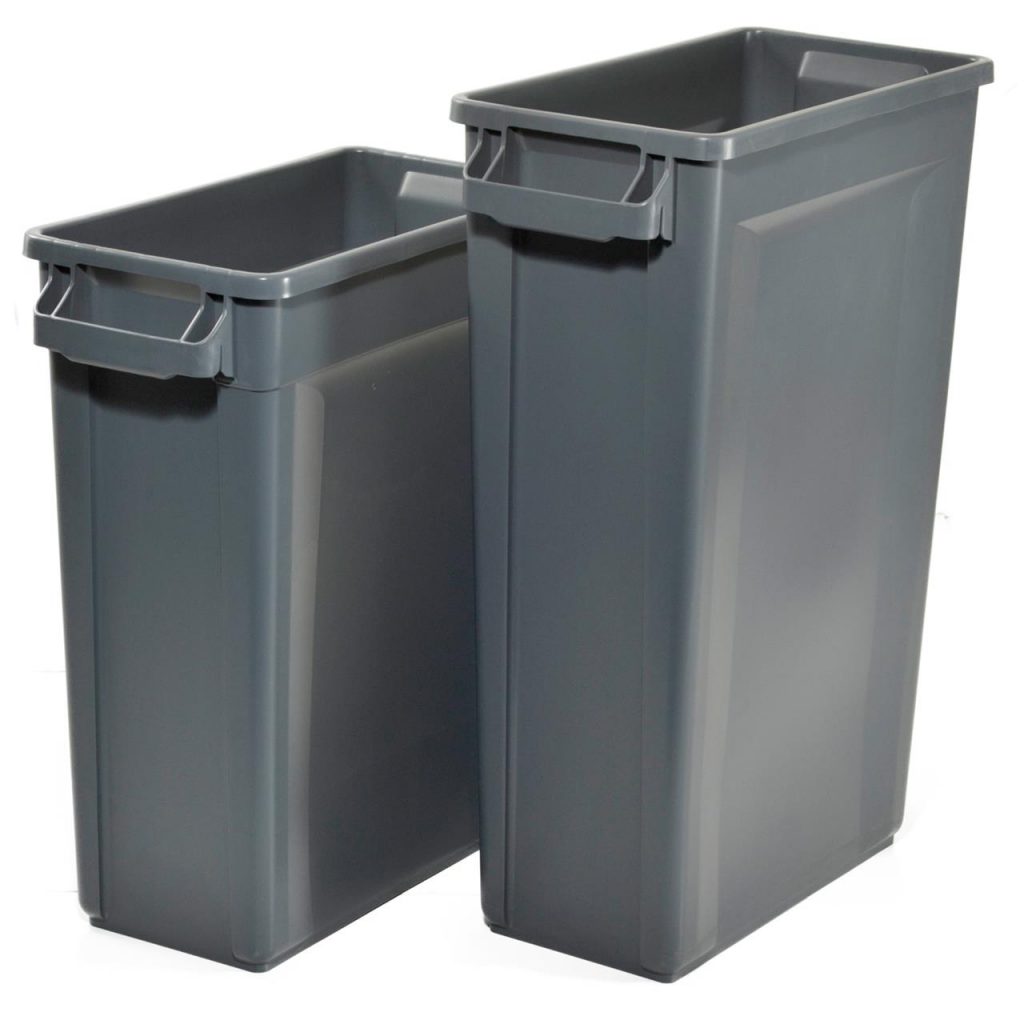 TRUST Commercial® Slim Bin Grey