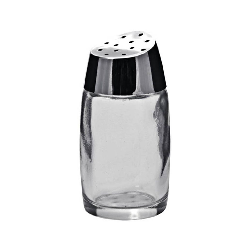 KH Sloped Top Salt Pepper Shaker Glass | YAMZAR Hospitality Supplies